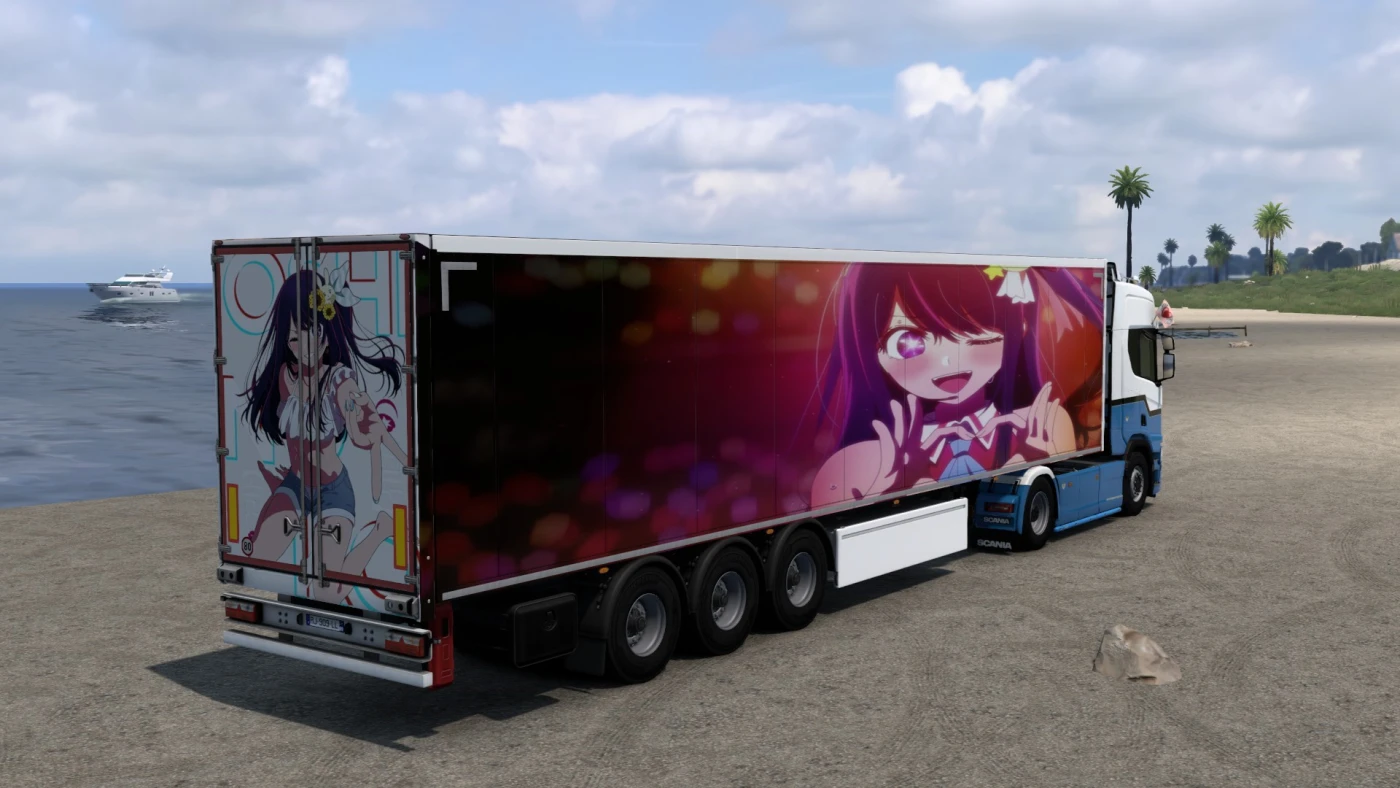 Anime - Paintjob Trailer for Euro Truck Simulator 2 - TruckyMods