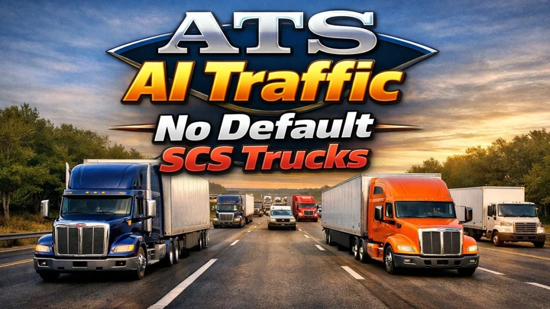 ATS AI Traffic No Default SCS Trucks for American Truck Simulator ...