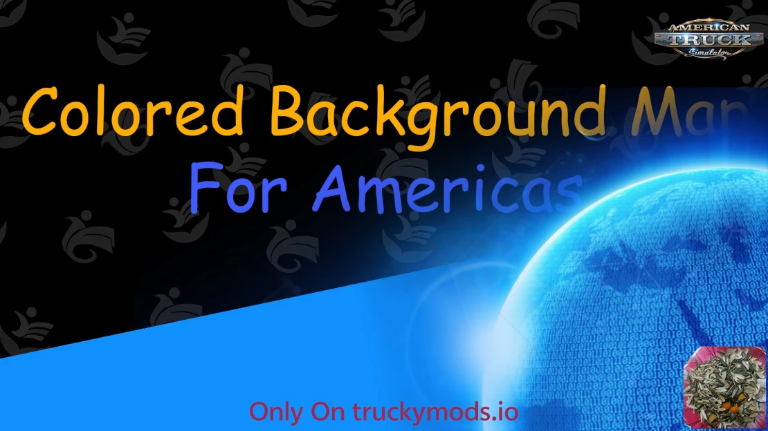 Americas Colored Background Map for ATS for American Truck Simulator ...