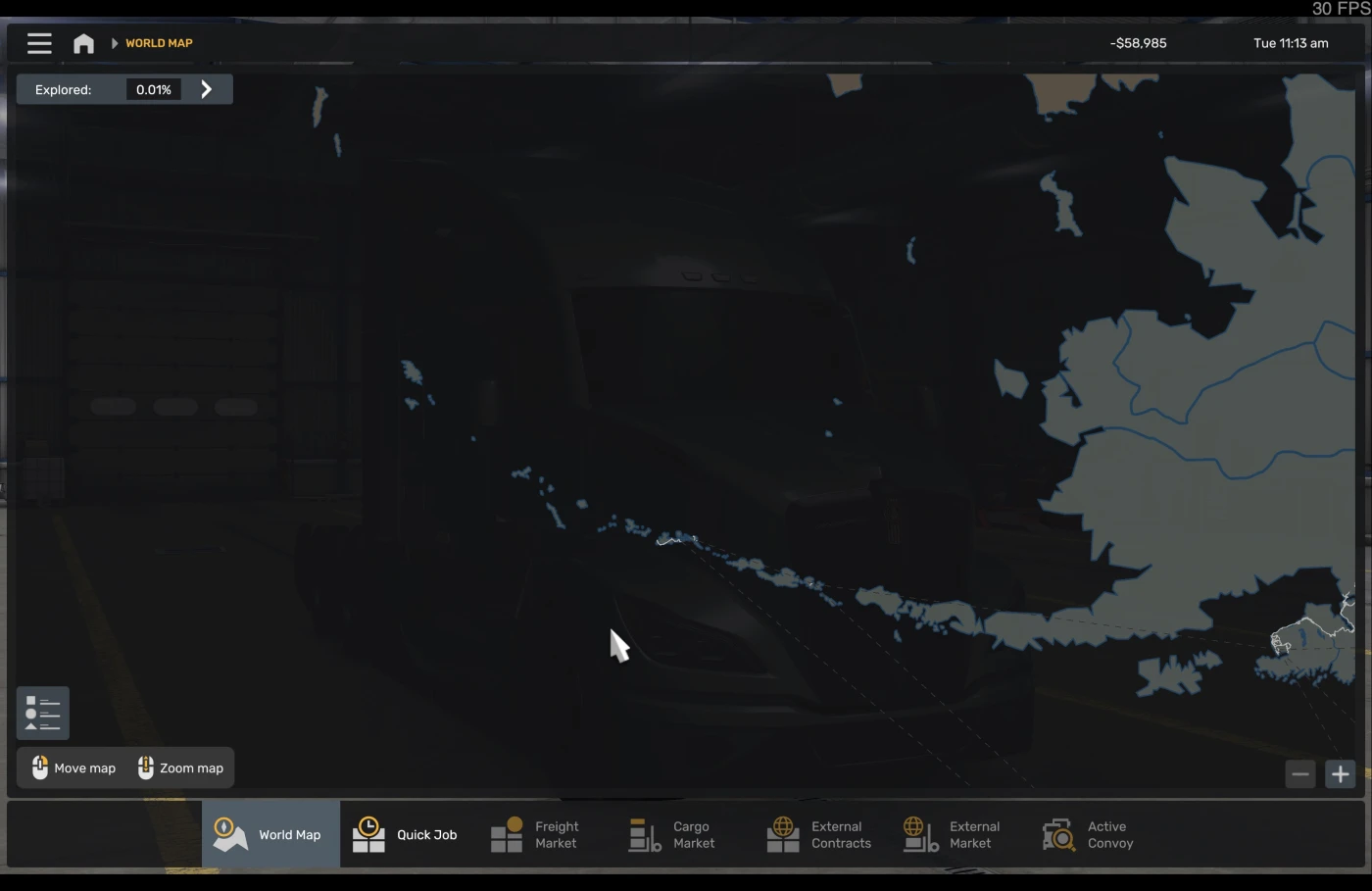 Americas Colored Background Map for ATS for American Truck Simulator ...