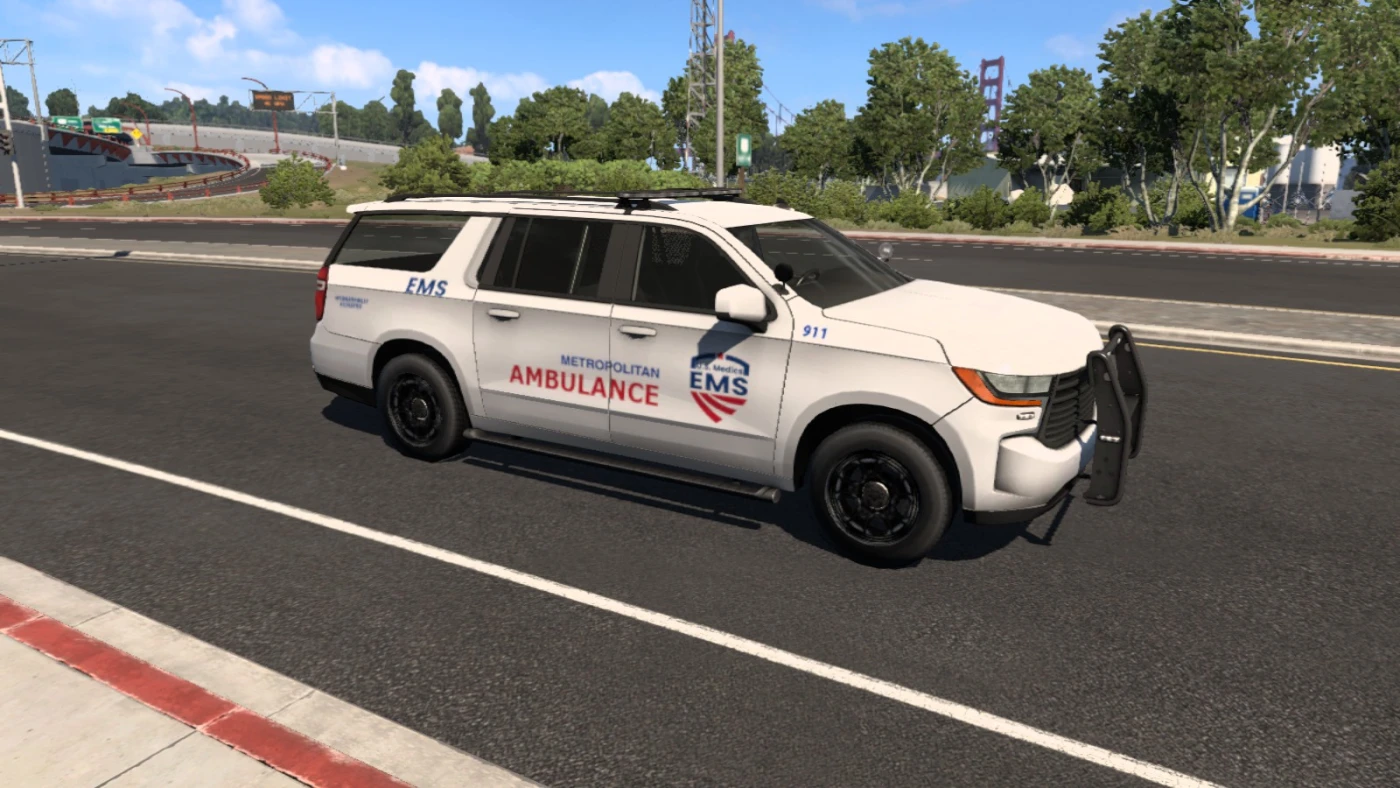 ATS emergency vehicles pack for American Truck Simulator - TruckyMods