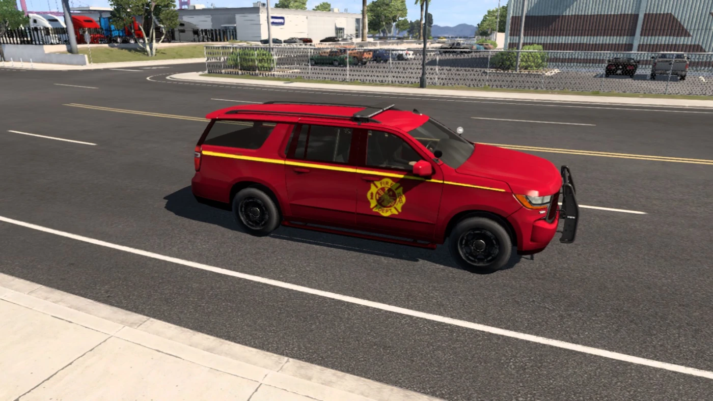 ATS emergency vehicles pack for American Truck Simulator - TruckyMods