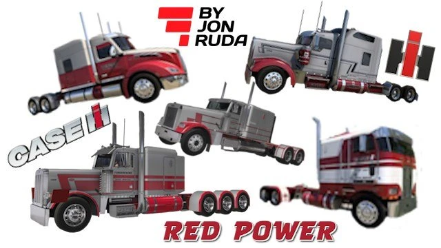 CaseIH Skin Pack for Ruda Trucks for American Truck Simulator - TruckyMods