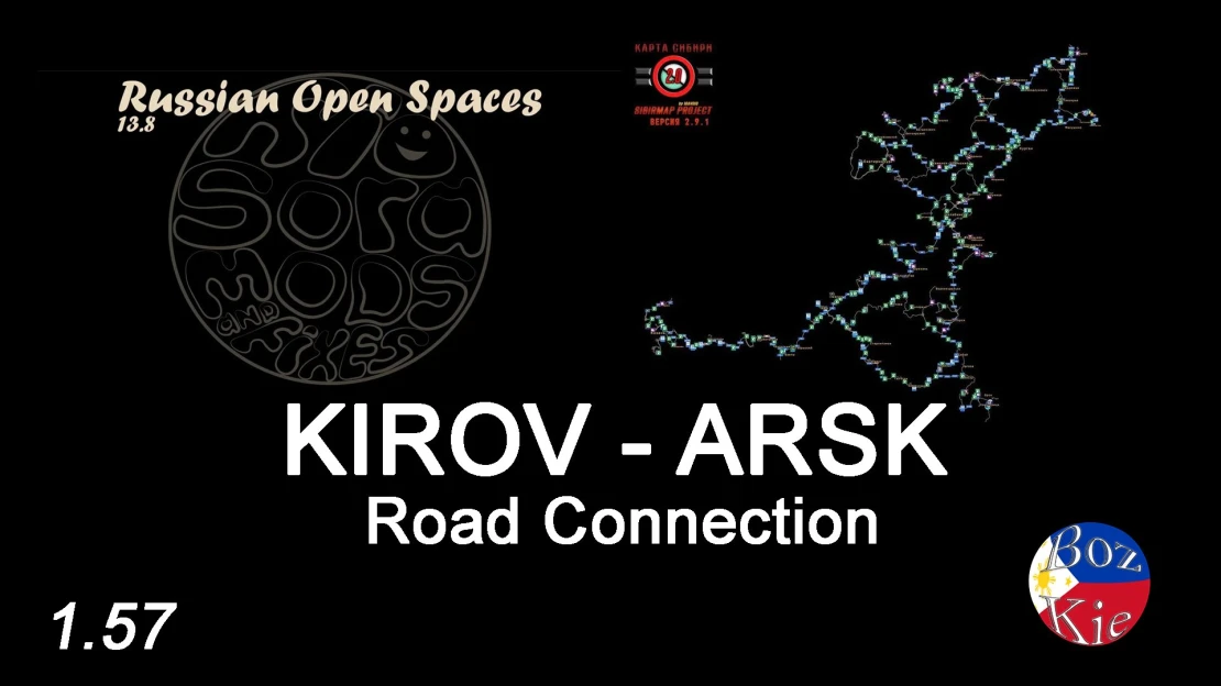 Kirov - Arsk Road Connection for Euro Truck Simulator 2 - TruckyMods