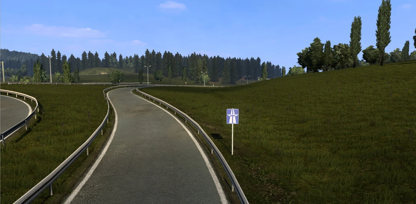 More realistic road signs for Euro Truck Simulator 2 - TruckyMods