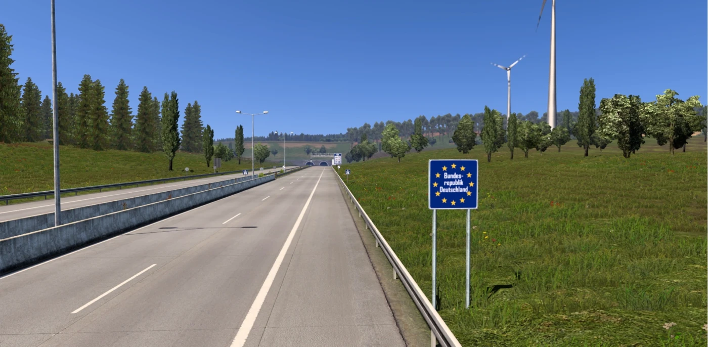 More realistic road signs for Euro Truck Simulator 2 - TruckyMods