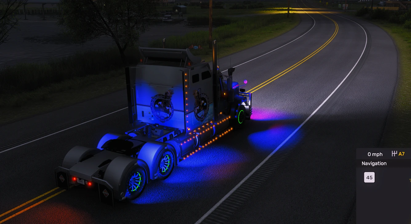 MrBadMae's RGB Headlights for American Truck Simulator - TruckyMods