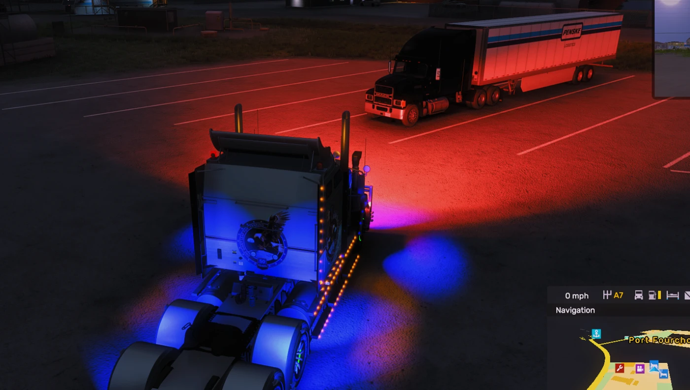 MrBadMae's RGB Headlights for American Truck Simulator - TruckyMods