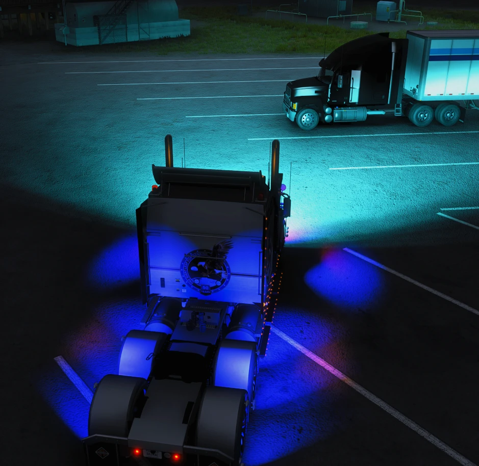 MrBadMae's RGB Headlights for American Truck Simulator - TruckyMods