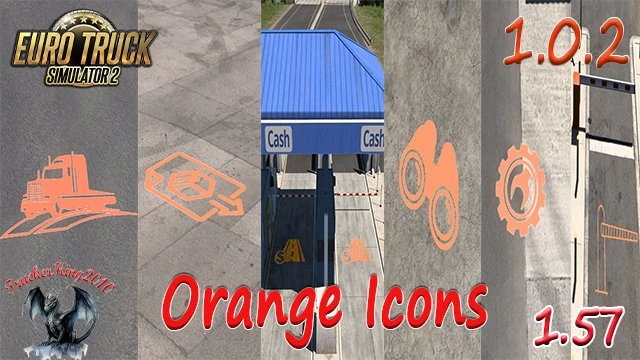 Download Orange Icons ETS2 - 1.0.2 created by TruckerKing2010 - TruckyMods