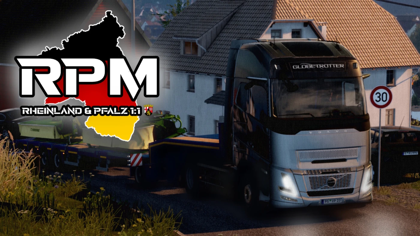 RPM - Rheinland & Pfalz 1:1 Map for Euro Truck Simulator 2 - TruckyMods