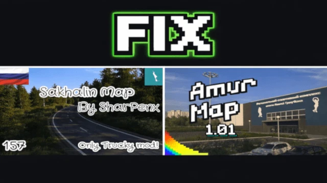 Sakhalin Map - Amur Map FIX for Euro Truck Simulator 2 - TruckyMods