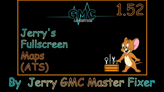 Download [OBSOLETE] Jerry's Fullscreen Maps (ATS) - 1.51-1.0 created by ...