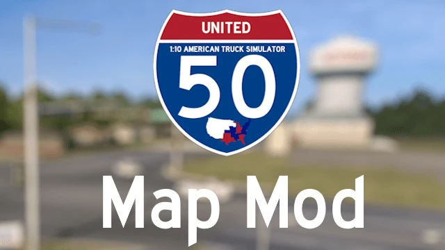 50 United Map File for American Truck Simulator - TruckyMods