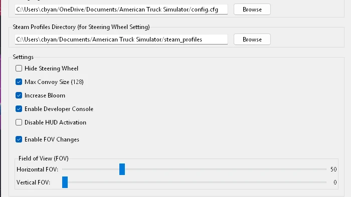 ATS Config Editor GUI for American Truck Simulator - TruckyMods