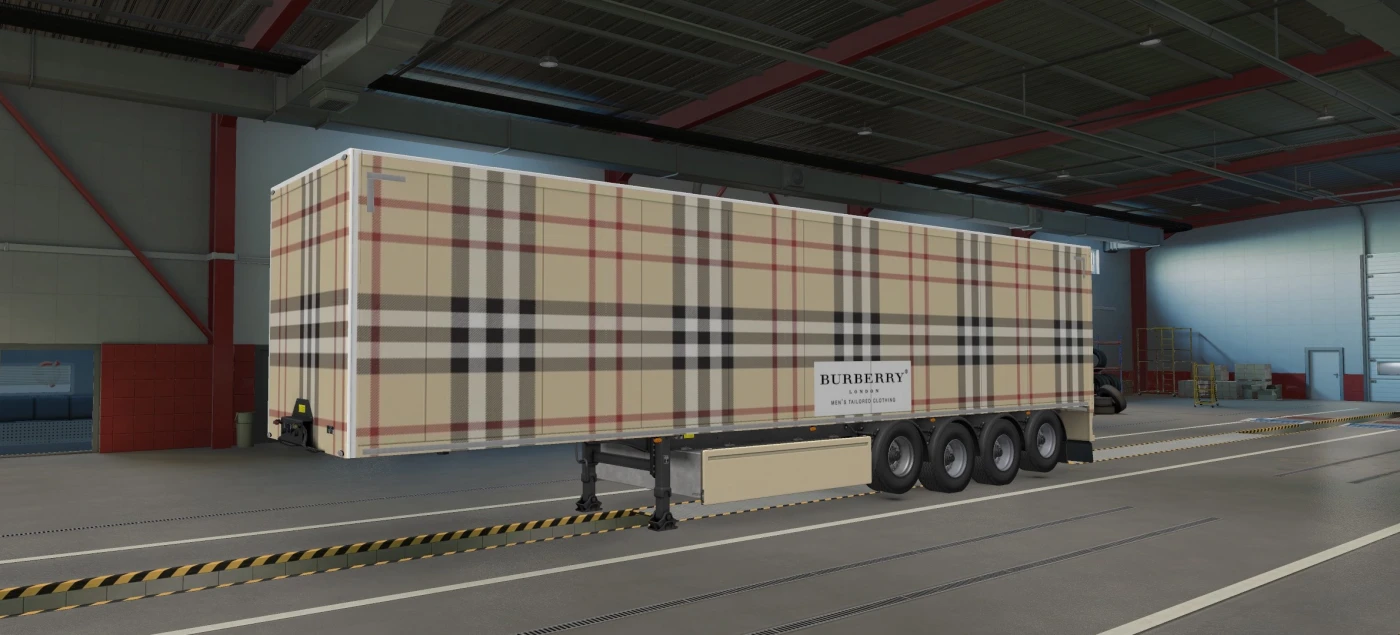 Burberry Trailer - SCS trailers + Krone + AI for Euro Truck Simulator 2 ...