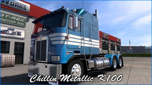 Chillin' Metallic K100 for American Truck Simulator - TruckyMods