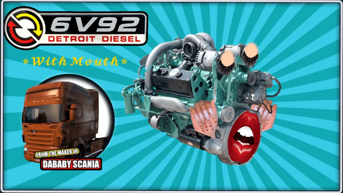 Download Detroit Diesel 6v92 Sound with mouth - 1.0 created by Slav ...