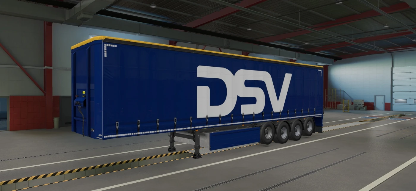 DSV Trailer - SCS trailers + Krone + AI for Euro Truck Simulator 2 ...