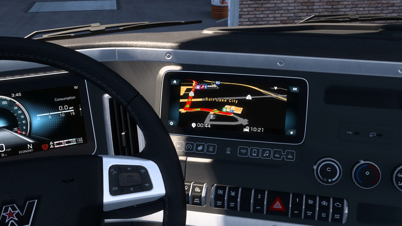 ETA and rest on GPS - SCS Trucks for American Truck Simulator - TruckyMods