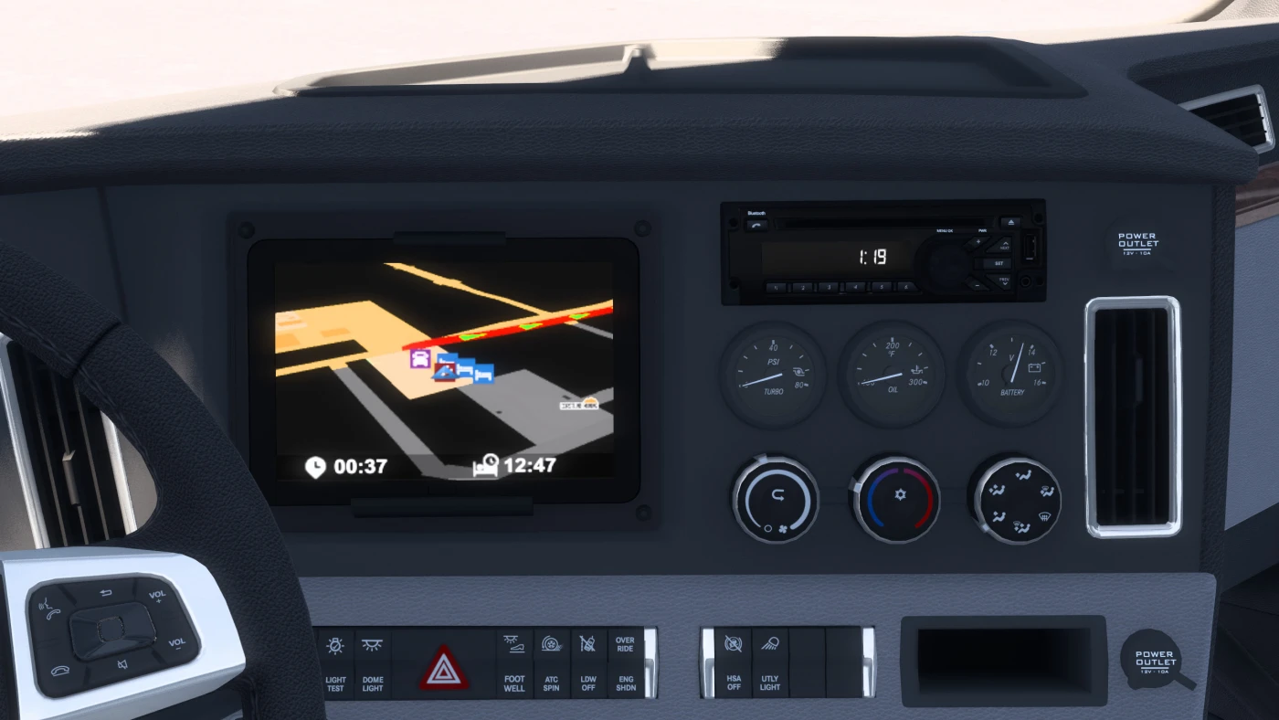ETA and rest on GPS - SCS Trucks for American Truck Simulator - TruckyMods
