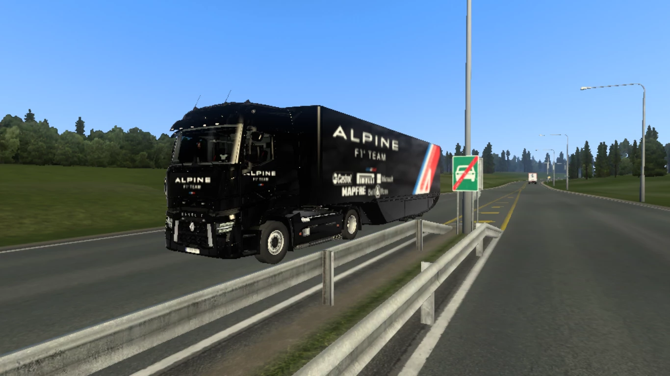 F1 Alpine skin for Euro Truck Simulator 2 - TruckyMods