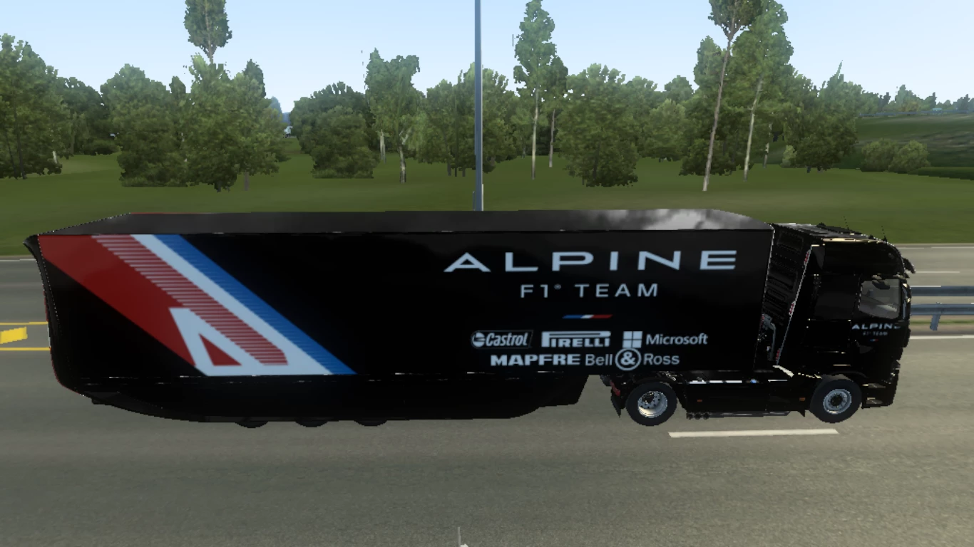 F1 Alpine skin for Euro Truck Simulator 2 - TruckyMods