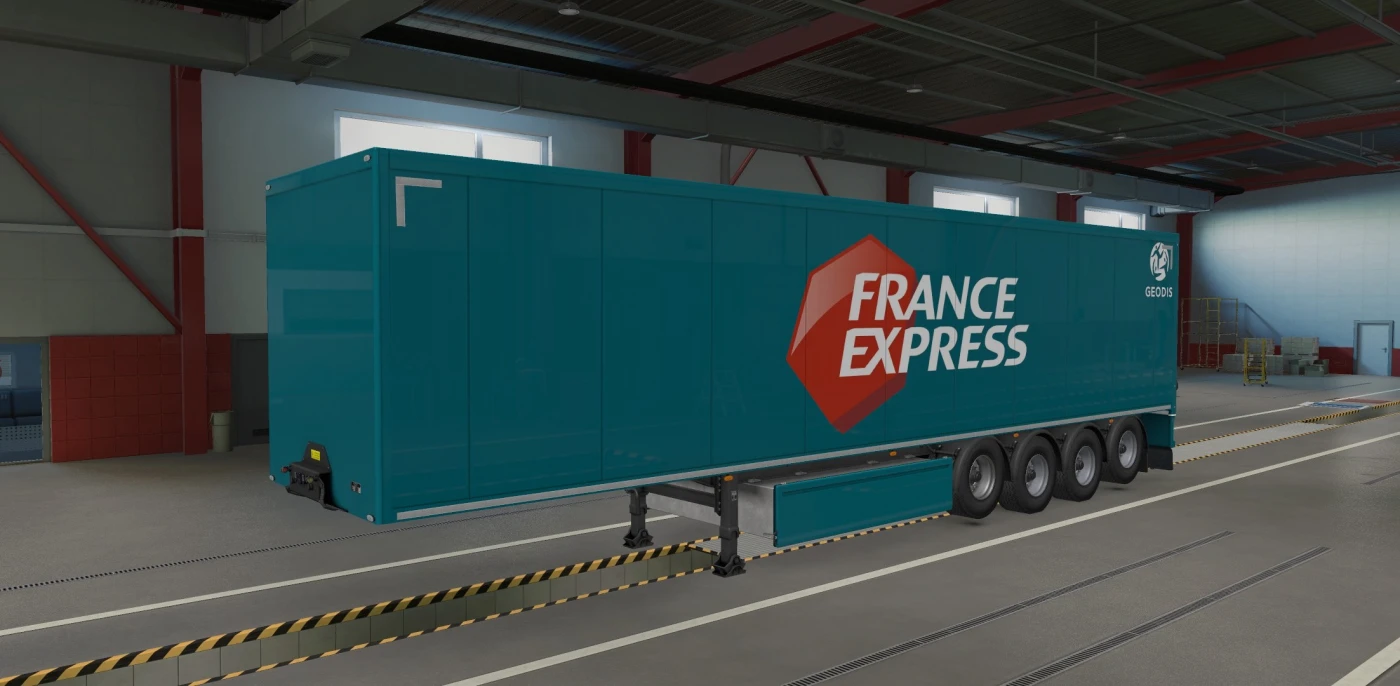 France Express Trailer - SCS trailers + Krone + AI for Euro Truck ...