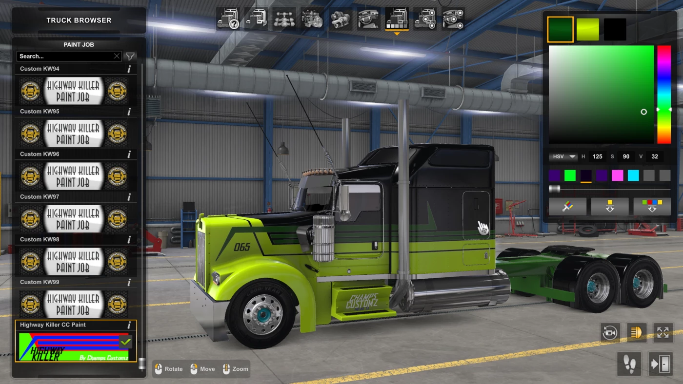 Highway Killer CC Paint Job for American Truck Simulator - TruckyMods