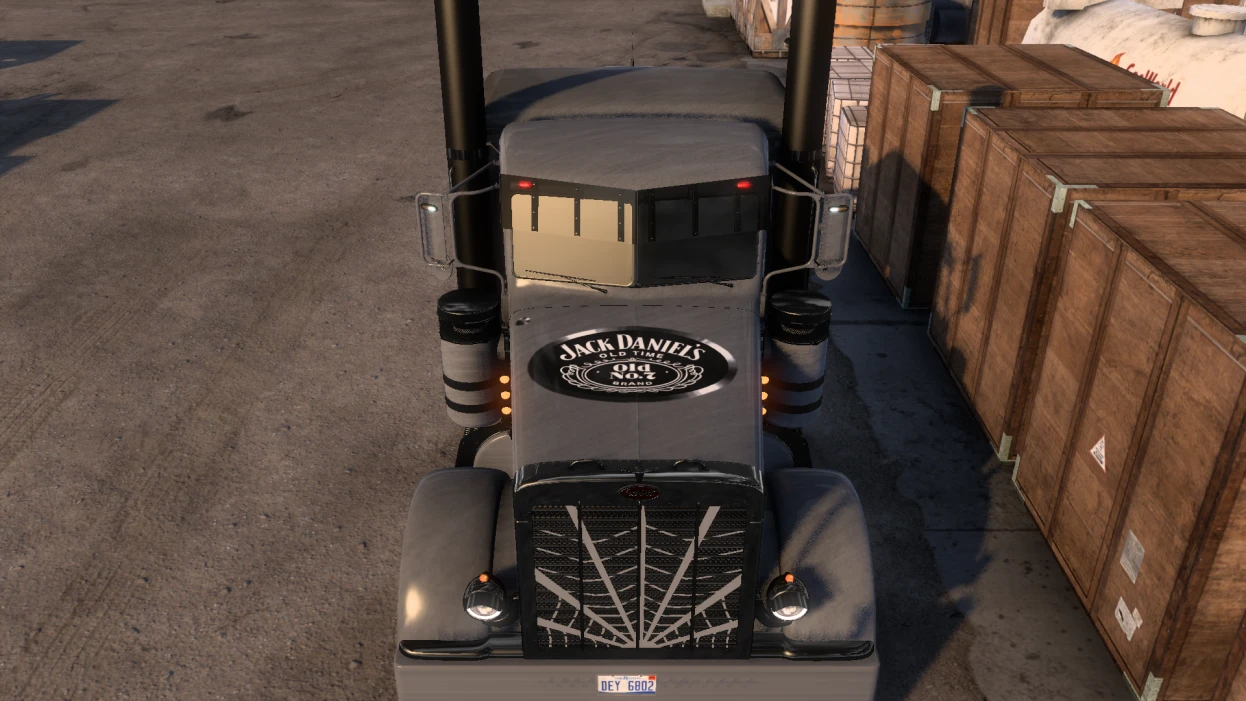 Jack Daniels Skin For HaterBilt for American Truck Simulator - TruckyMods