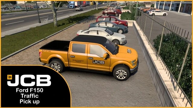JCB Ford F 150 Traffic Pick Up for American Truck Simulator - TruckyMods