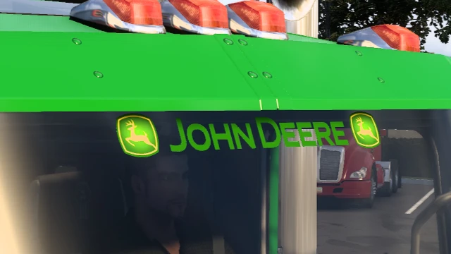 John Deere Windscreen Decal W900 for American Truck Simulator - TruckyMods