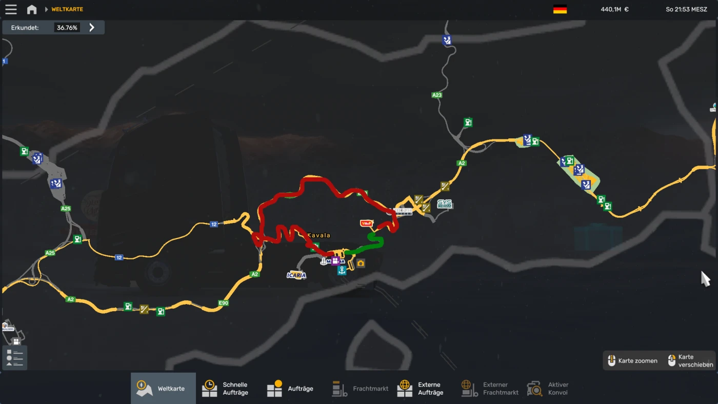 Kavala Road Connection for Euro Truck Simulator 2 - TruckyMods