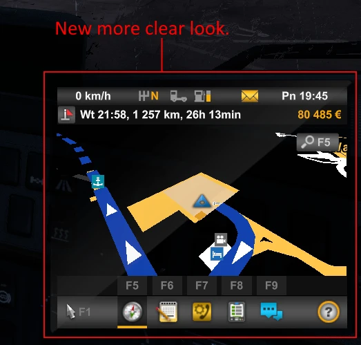 Light Frame for UI MiniMap for Euro Truck Simulator 2 - TruckyMods