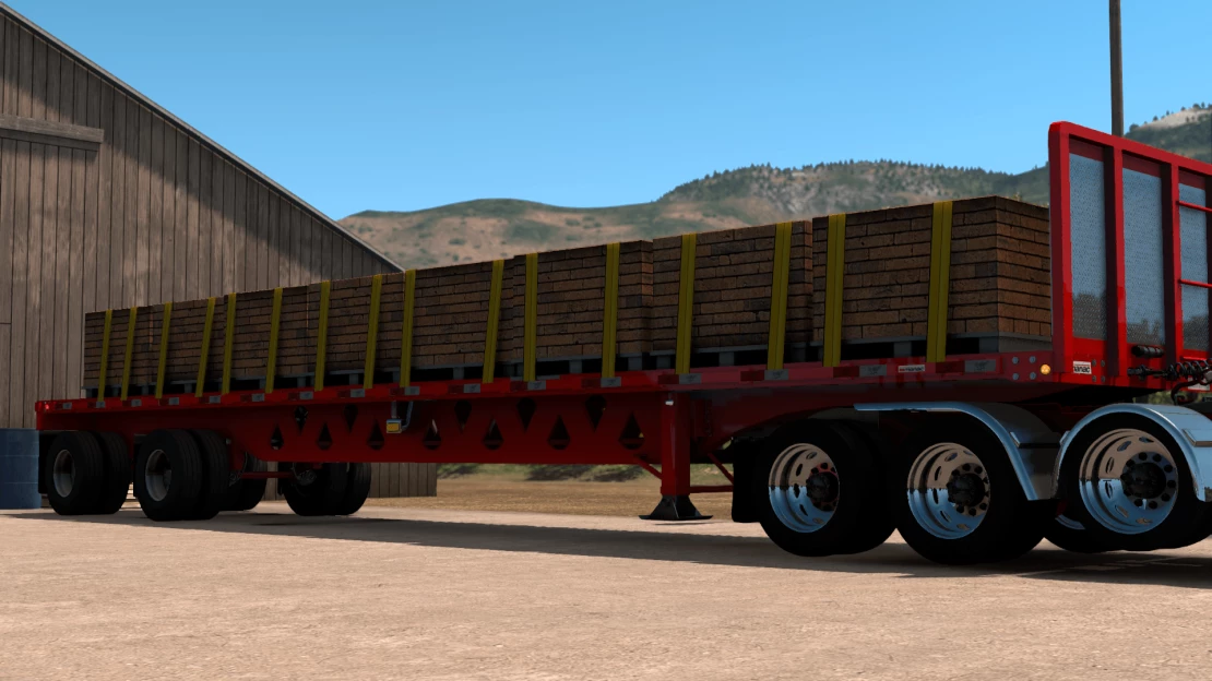 Manac Steel Flatbed for American Truck Simulator - TruckyMods