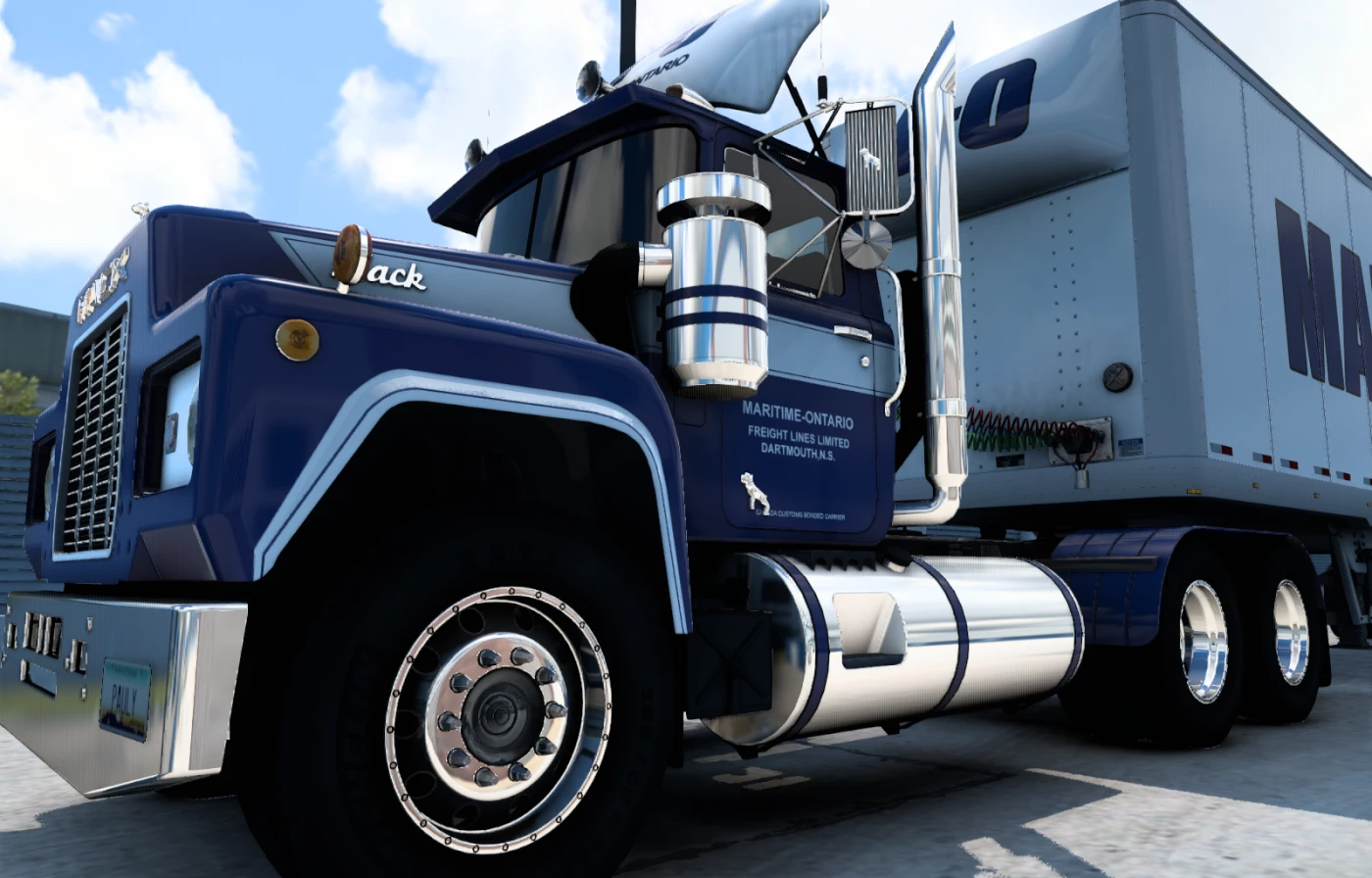 Maritime Ontario Mack R and Trailer Skin for American Truck Simulator ...