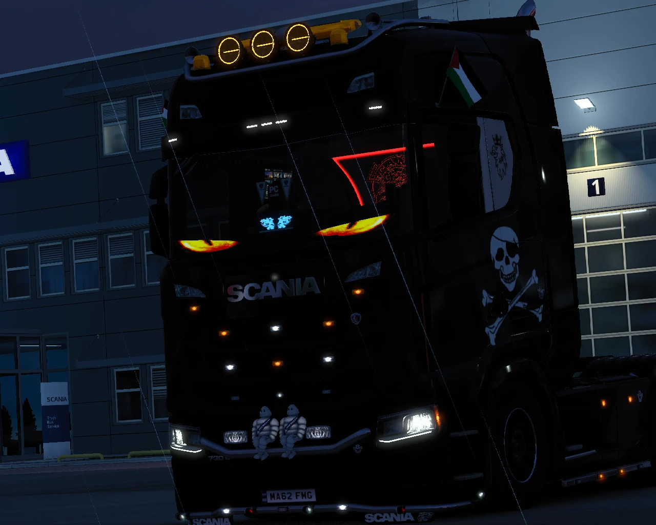 Mod LED Eyes V2.0 For All Trucks 1.53 for Euro Truck Simulator 2 ...