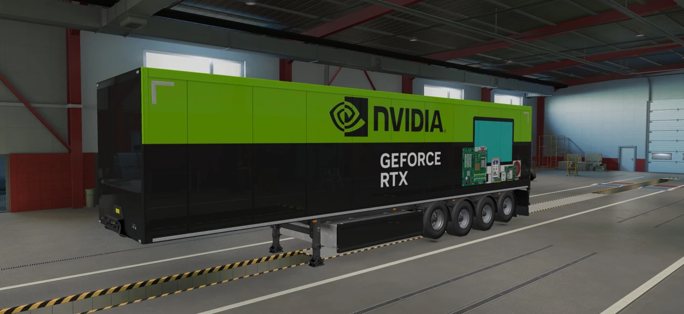 Nvidia Trailer - SCS trailers + Krone + AI for Euro Truck Simulator 2 ...