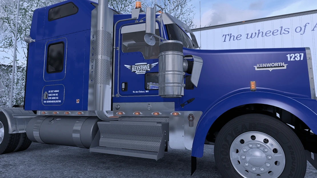 Ol' Blue (Trucker Josh) skin for Kenworth W900 for American Truck ...