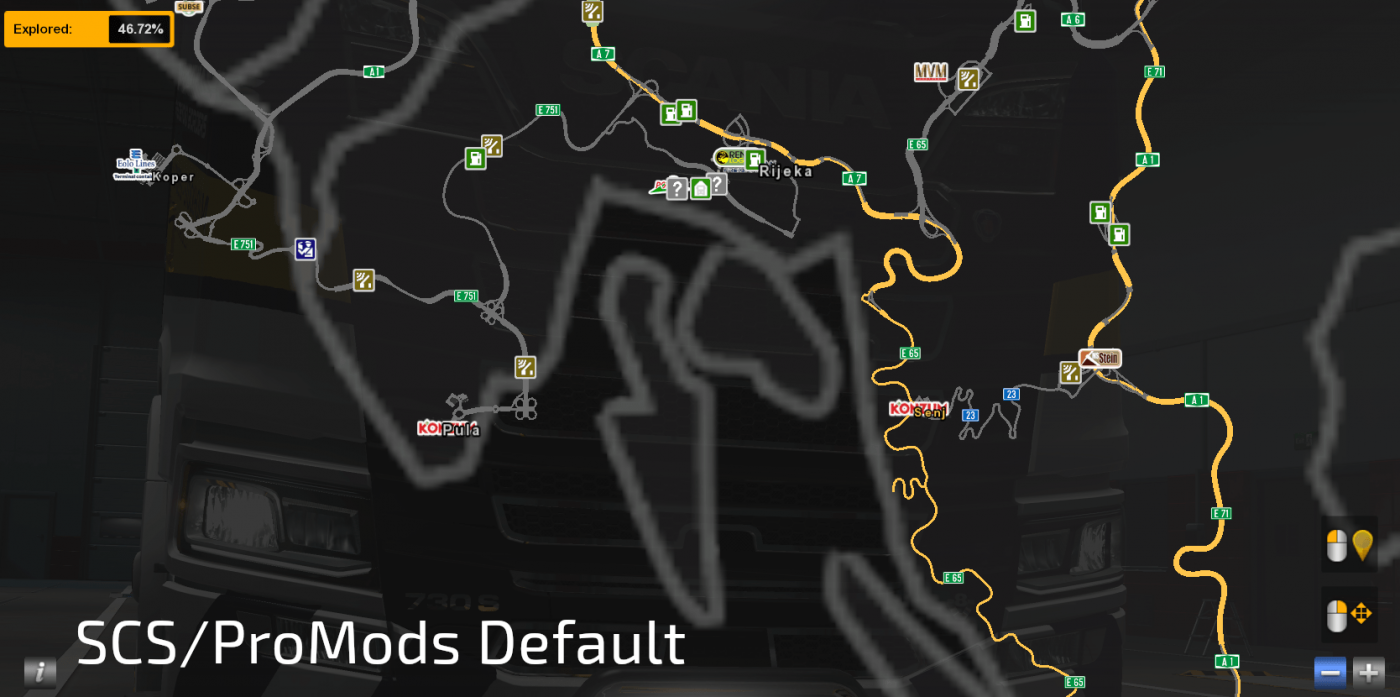 ProMods High Quality Background Map for Euro Truck Simulator 2 - TruckyMods