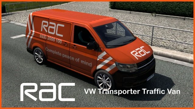 RAC Traffic Van for Euro Truck Simulator 2 - TruckyMods