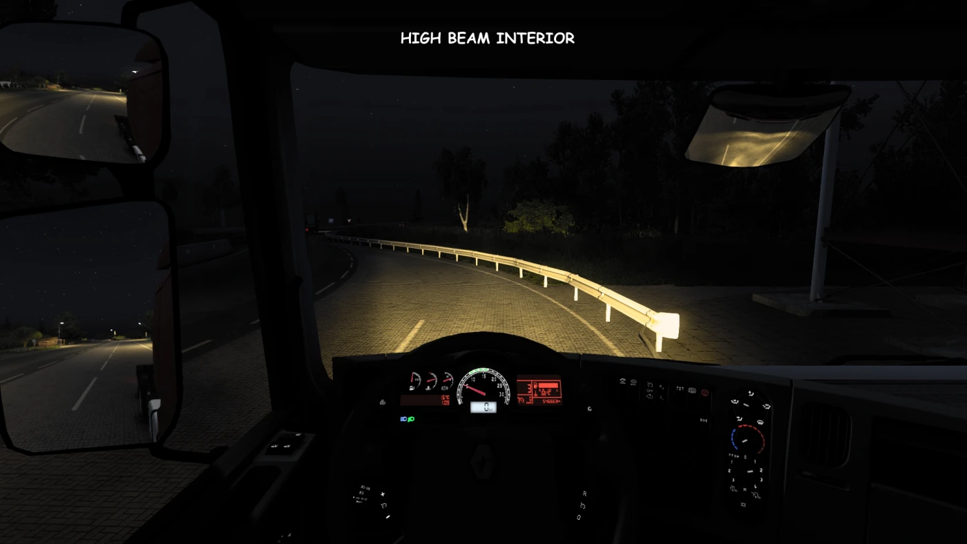 Realistic Yellow Headlight Mod for Euro Truck Simulator 2 - TruckyMods