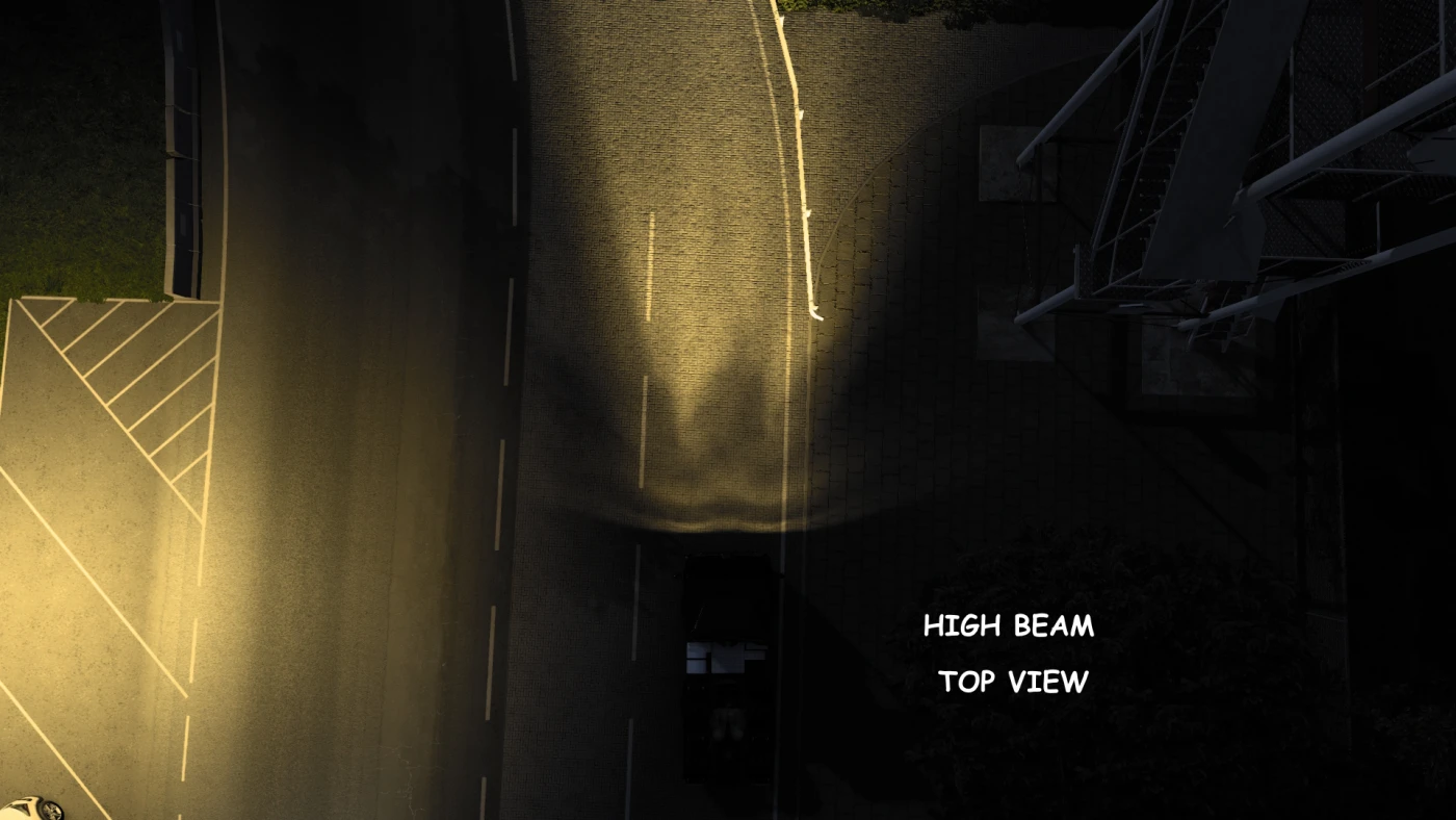 Realistic Yellow Headlight Mod for Euro Truck Simulator 2 - TruckyMods