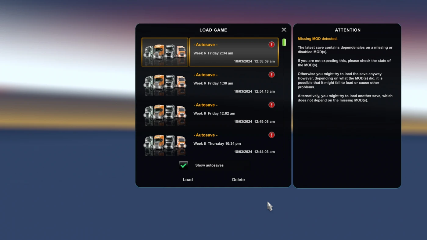 Refresh Icons Menu ATS for American Truck Simulator - TruckyMods