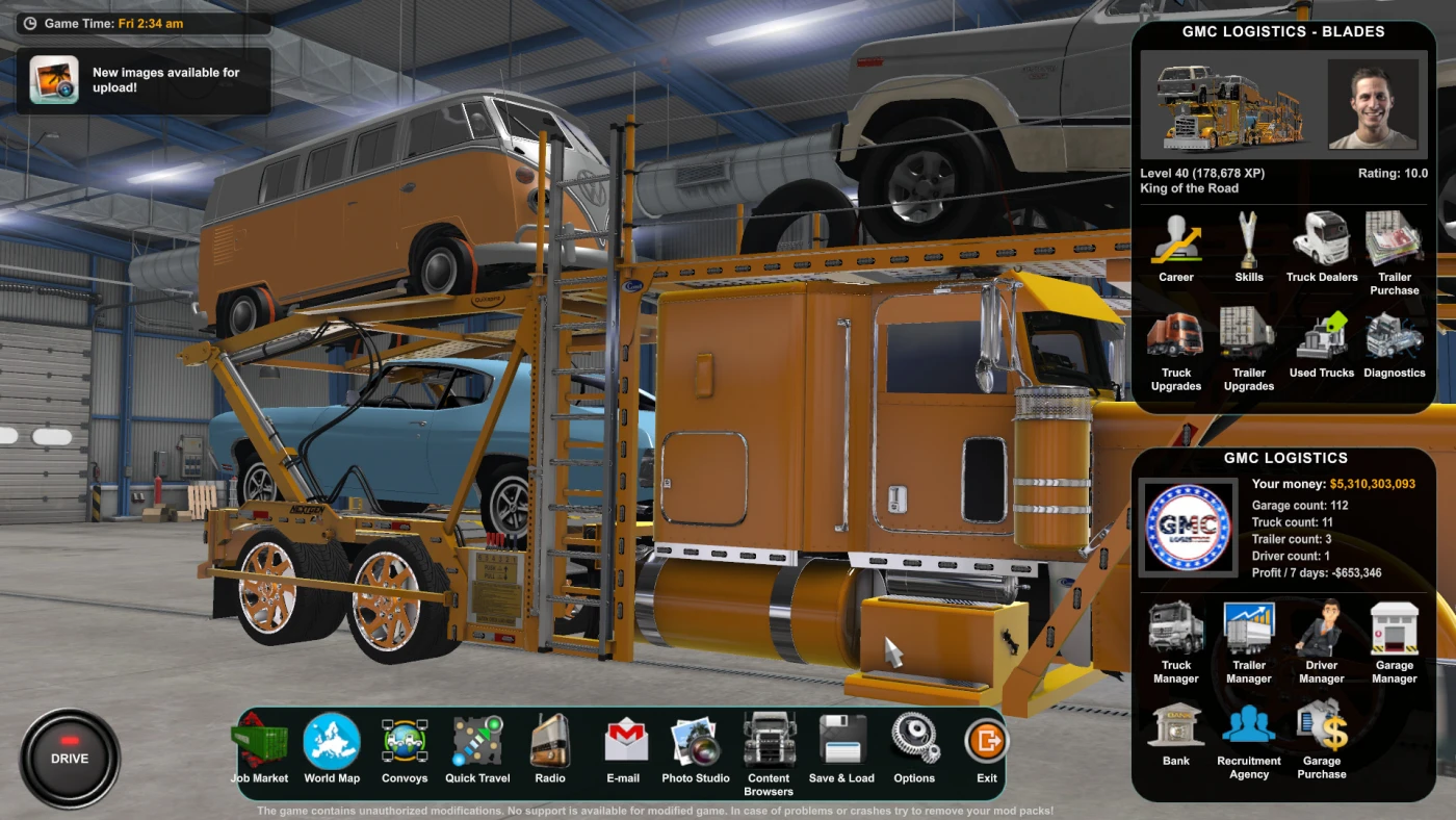 Refresh Icons Menu ATS for American Truck Simulator - TruckyMods