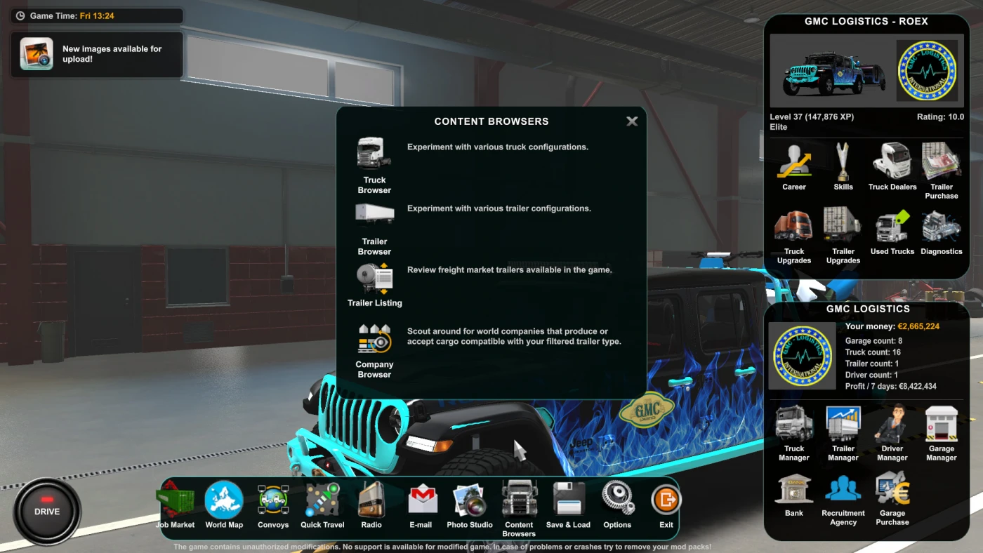 Refresh Icons Menu ETS2 for Euro Truck Simulator 2 - TruckyMods