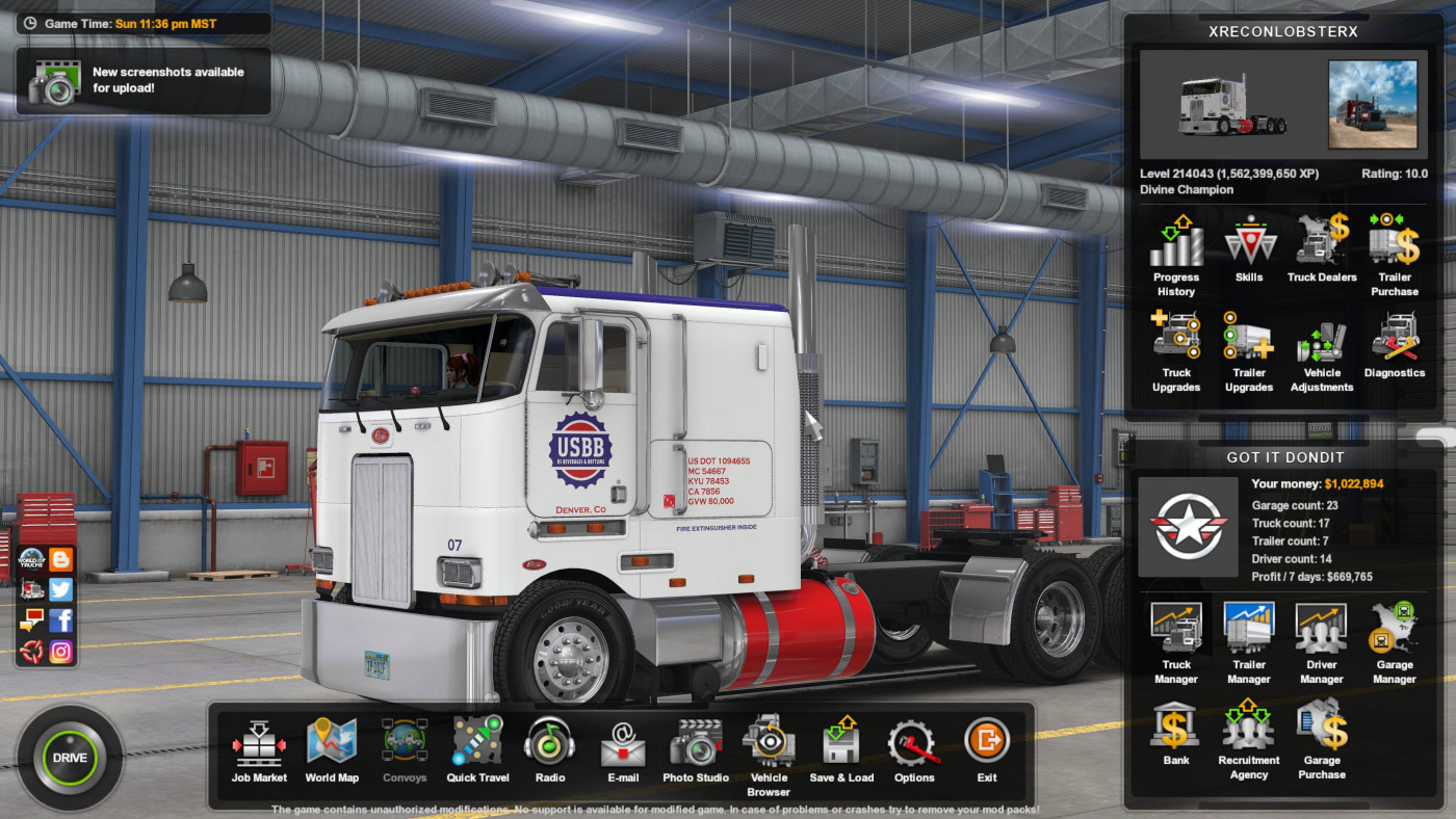 SCS Company truck skins for Ruda's Trucks & Trailers for American Truck ...