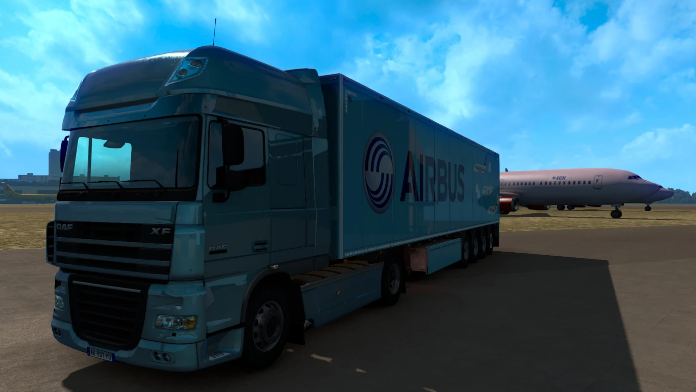 Trailer Airbus - SCS trailers + Krone + AI for Euro Truck Simulator 2 ...