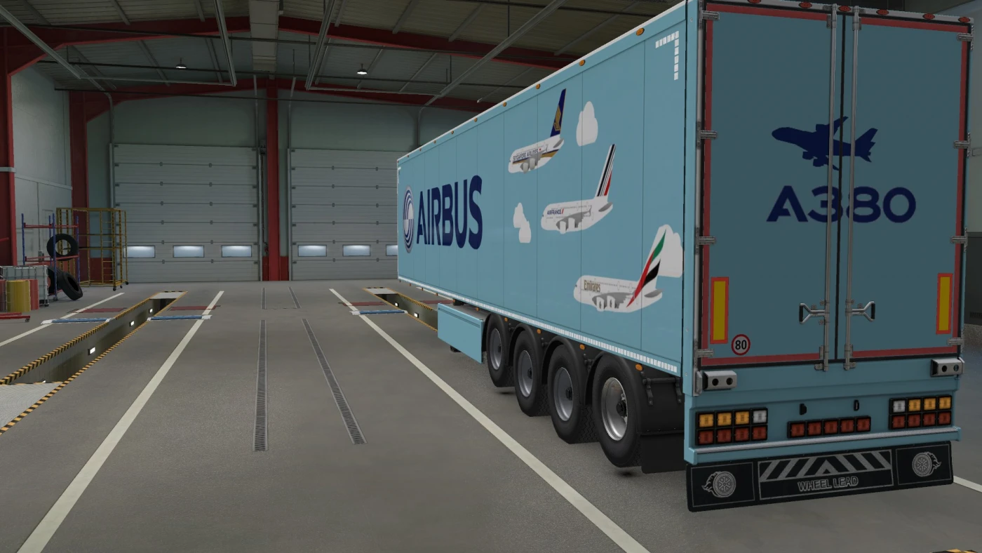 Trailer Airbus - SCS trailers + Krone + AI for Euro Truck Simulator 2 ...