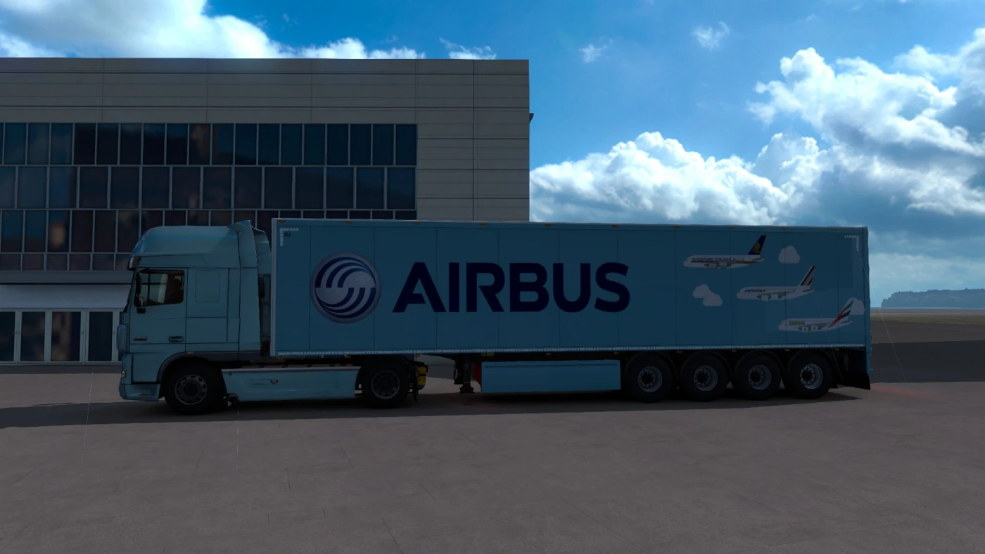 Trailer Airbus - SCS trailers + Krone + AI for Euro Truck Simulator 2 ...
